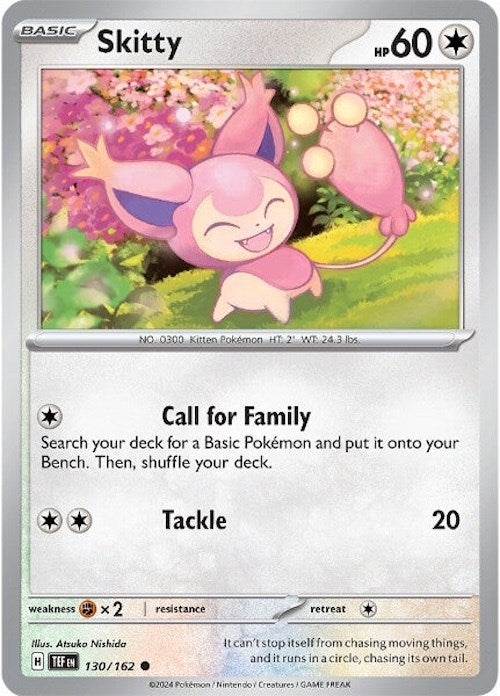 Pokemon - Skitty - 130/162 – The Straw Hat Store